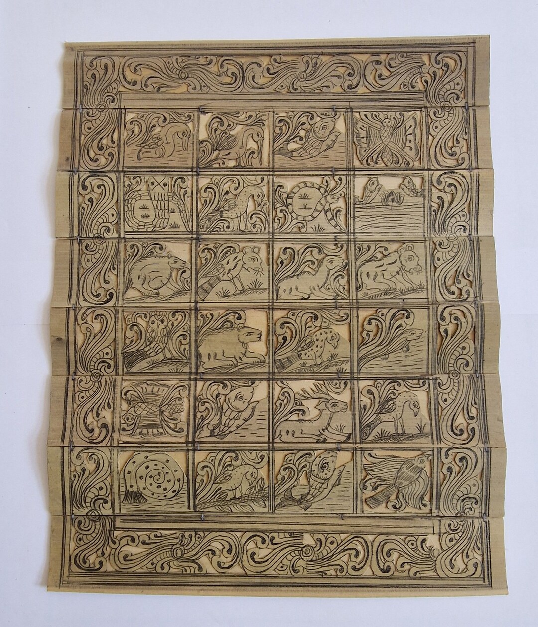 Unique Indian Palm Leaf Etching and Carving Art - Tala Pattachittra ...