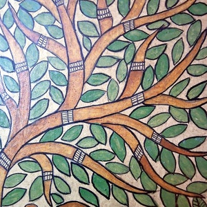 MADHUBANI / MITHILA Style Painting - Indian Art - Theme : Tree ...