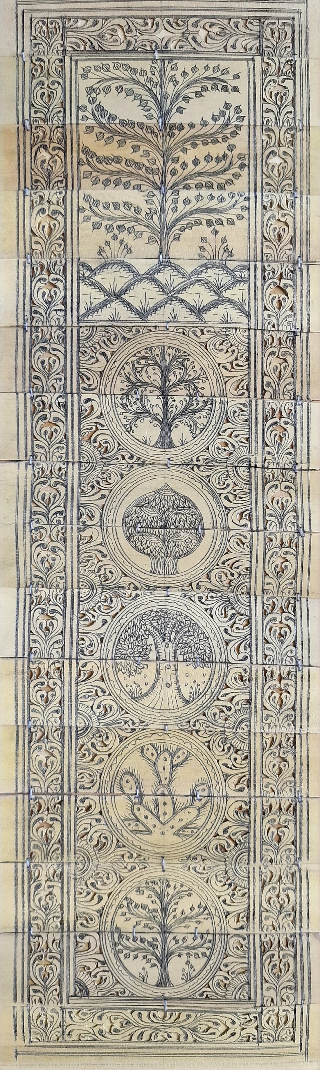 Unique Indian Palm Leaf Etching and Carving Art - Tala Pattachittra ...