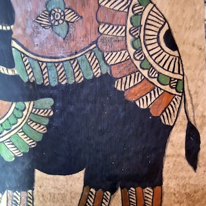 MADHUBANI / MITHILA Style Painting Indian Art Theme : Two Elephants ...