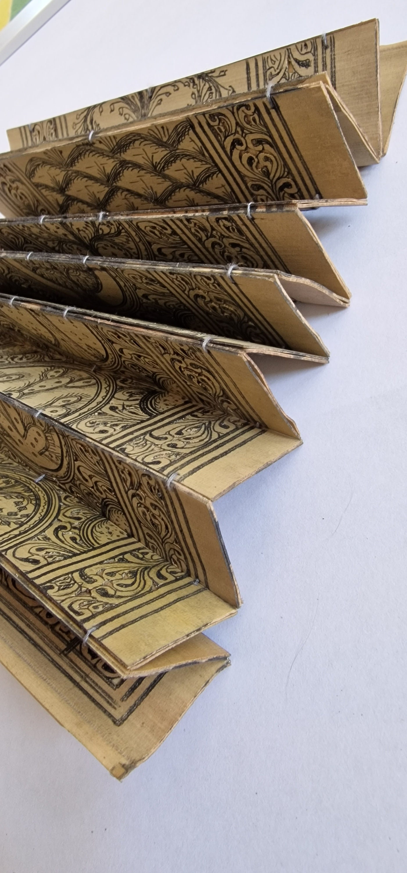 Unique Indian Palm Leaf Etching and Carving Art Tala Pattachittra TREES ...