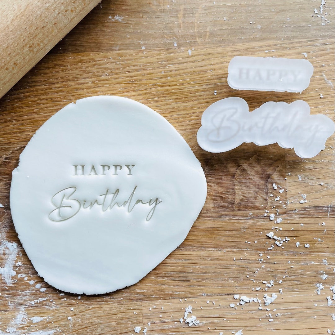 Happy Birthday Bundle - Acrylic Push Stamp - Etsy
