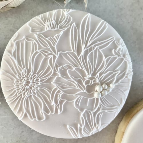 Large Flower Print Embosser - Etsy UK