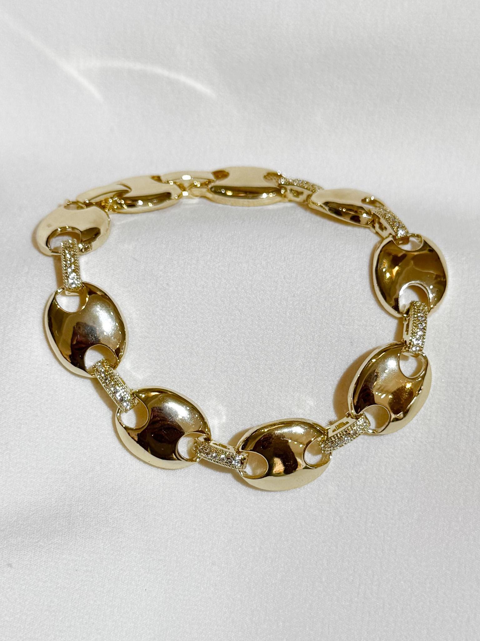 Gold Bracelet Stack, Layered Chain & Bangle Set - Etsy
