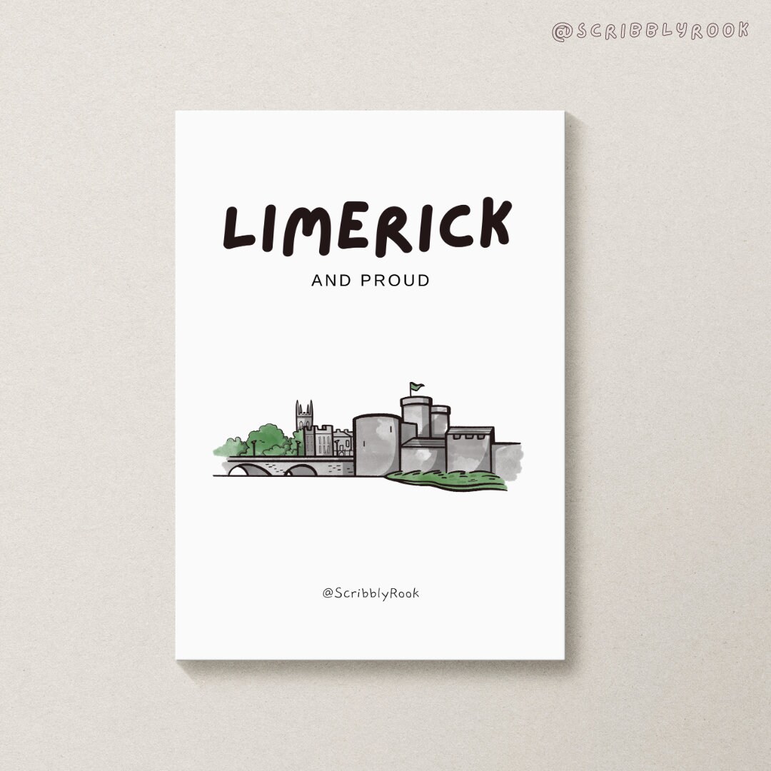 Limerick and Proud Art Print, Illustration, Limerick City, Full-colour ...