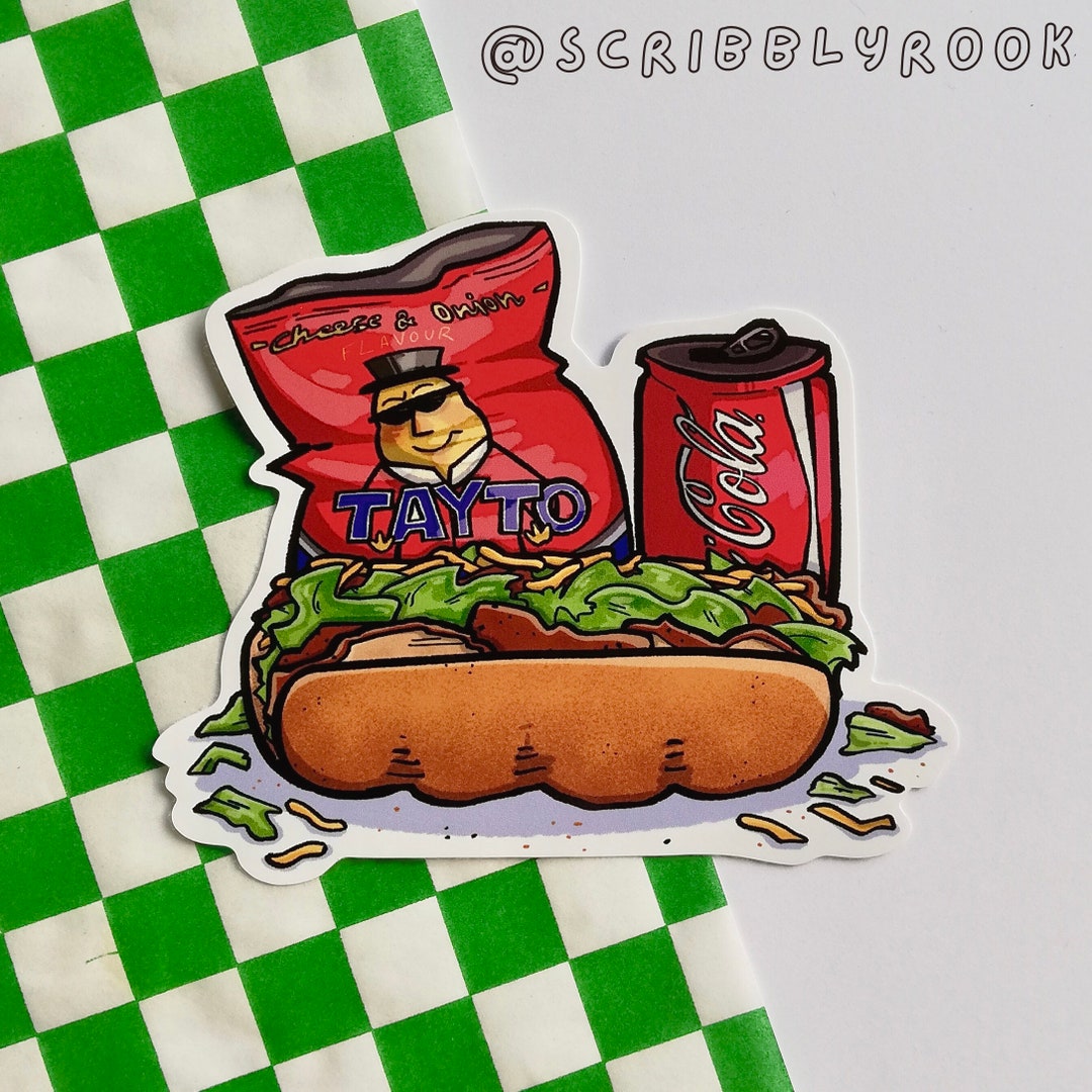 Chicken Roll Sticker, Chicken, Coke, Cute Sticker, Laptop Sticker ...