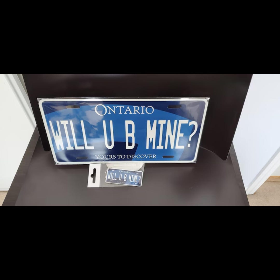 Custom License Plate: Any State/province, Matching Keychain Option - Etsy