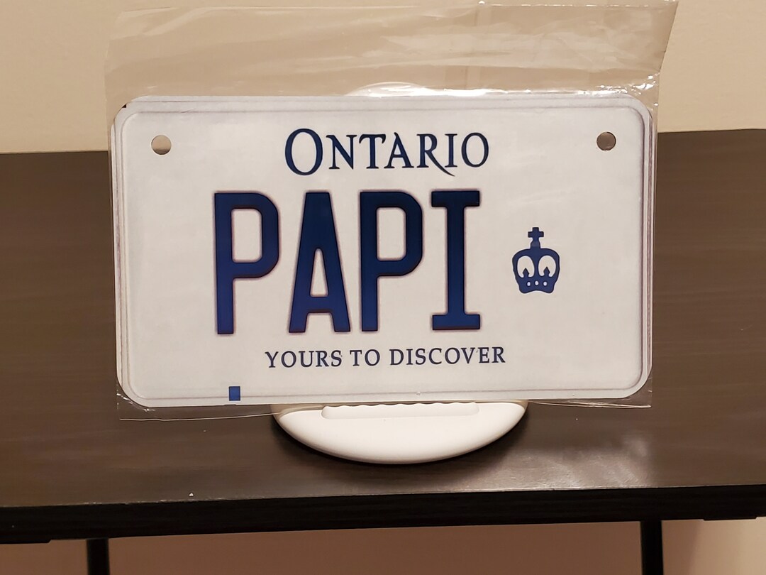 PAPI Bike Custom & Personalized 3D Printed Aluminum License Plate Style ...