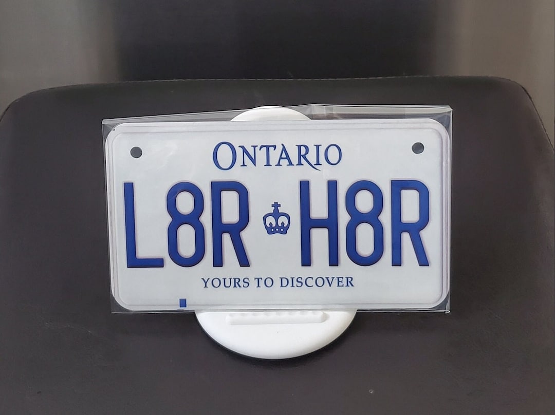 Custom 3D Printed Aluminum Bike Plate - L8R H8R Novelty Bicycle License ...