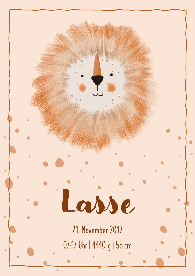Prints Digital Prints Art & Collectibles {Leave the Lion} Personalized ...