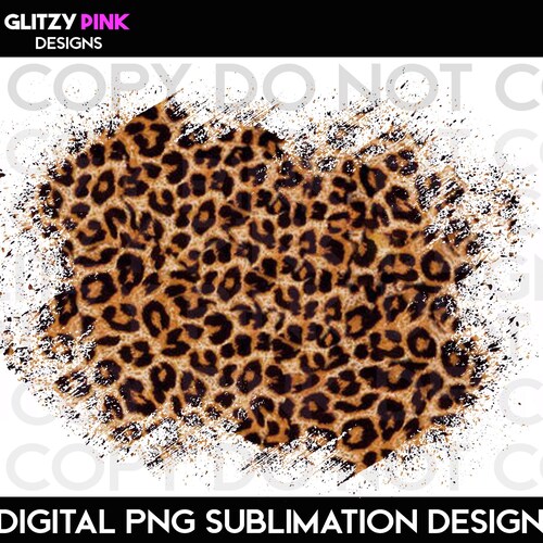 Drawing & Illustration Distressed Leopard Print Sublimation PNG Cheetah ...
