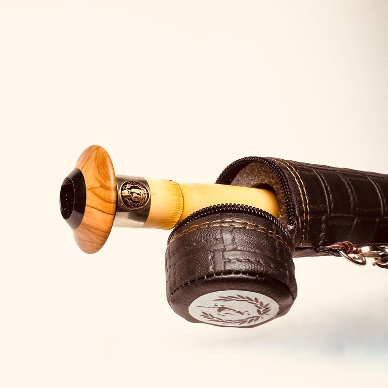B (si) Ney Flute – Handmade Reed Flute With Buffalo Horn Mouthpiece ...