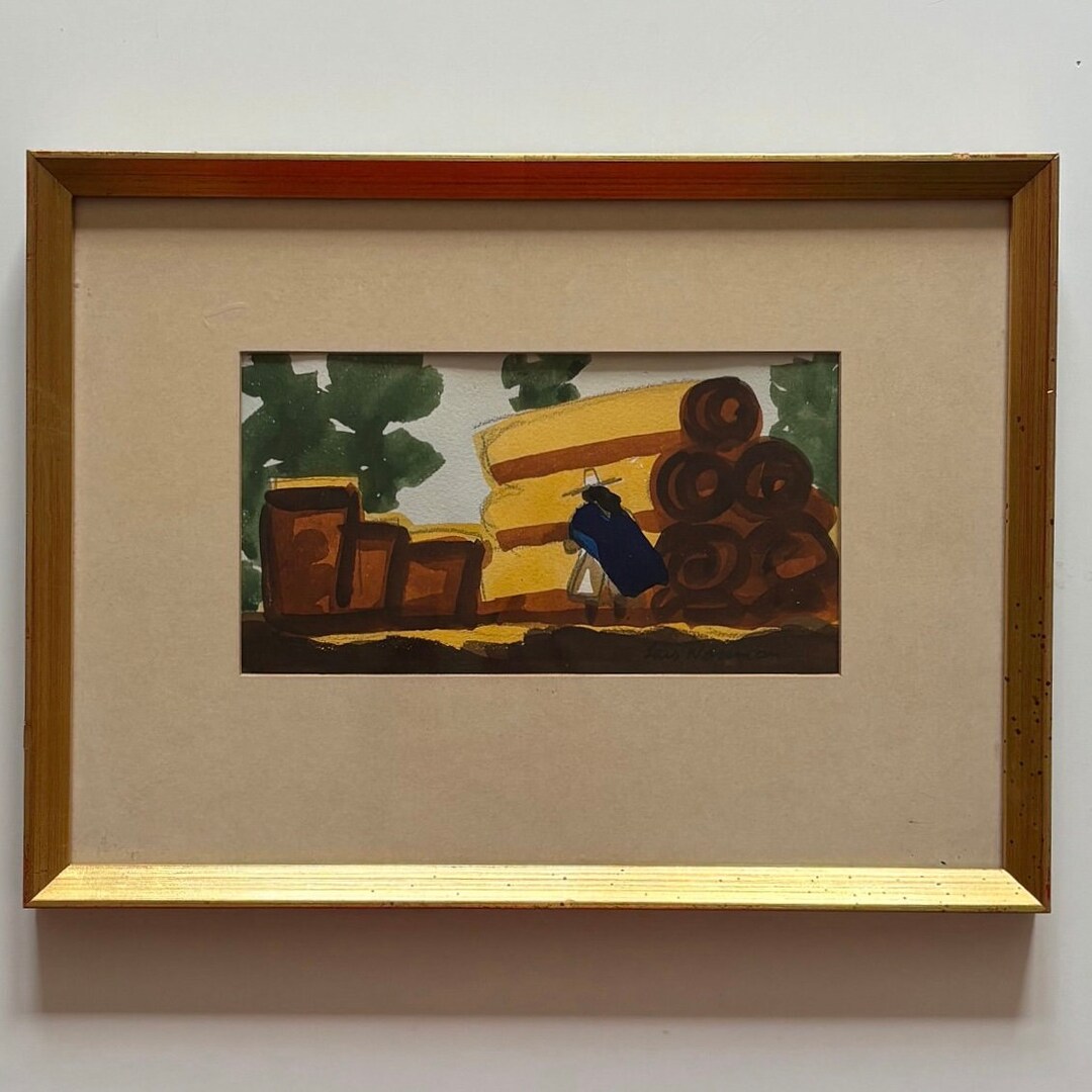 Lars Norrman 1915 1979 ECUADOR Original Painting Framed Vintage Swedish ...