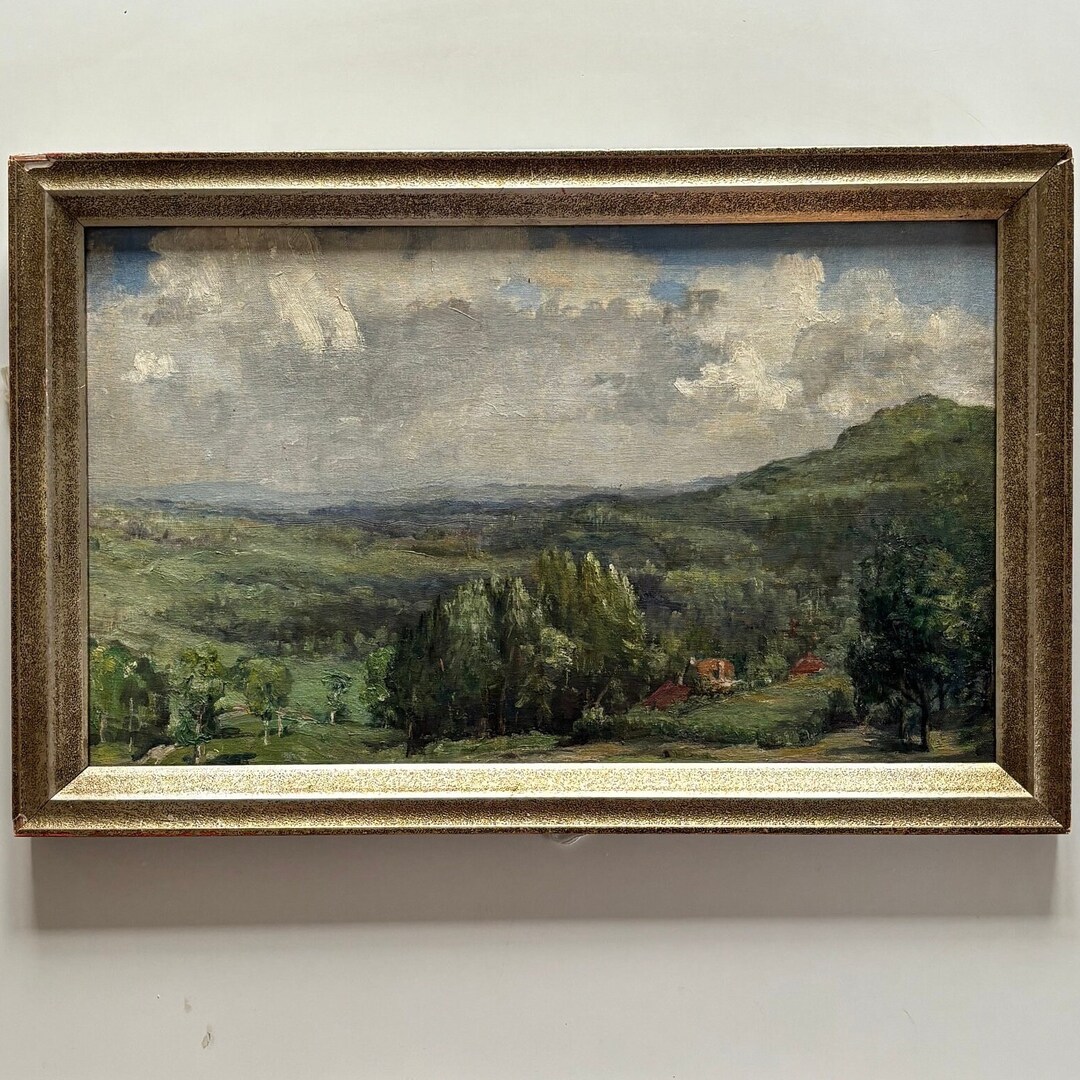 Vintage Surrey ETHEL POXON British 20th Century Landscape Oil Painting ...