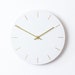 Clock, White, Various Sizes - Etsy
