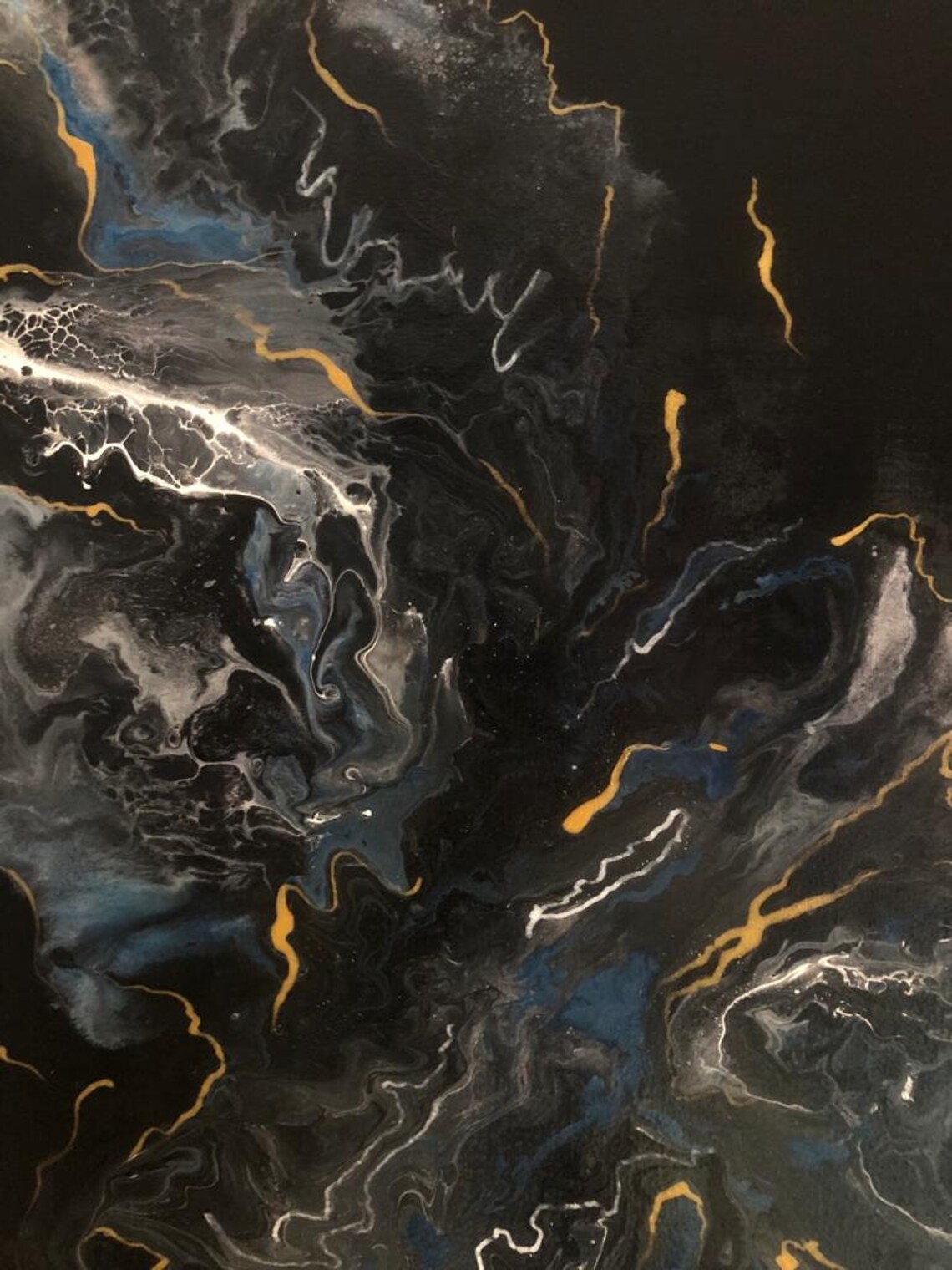 DARK Original Acrylic Painting On Canvas / Wall Art / Abstract | Etsy