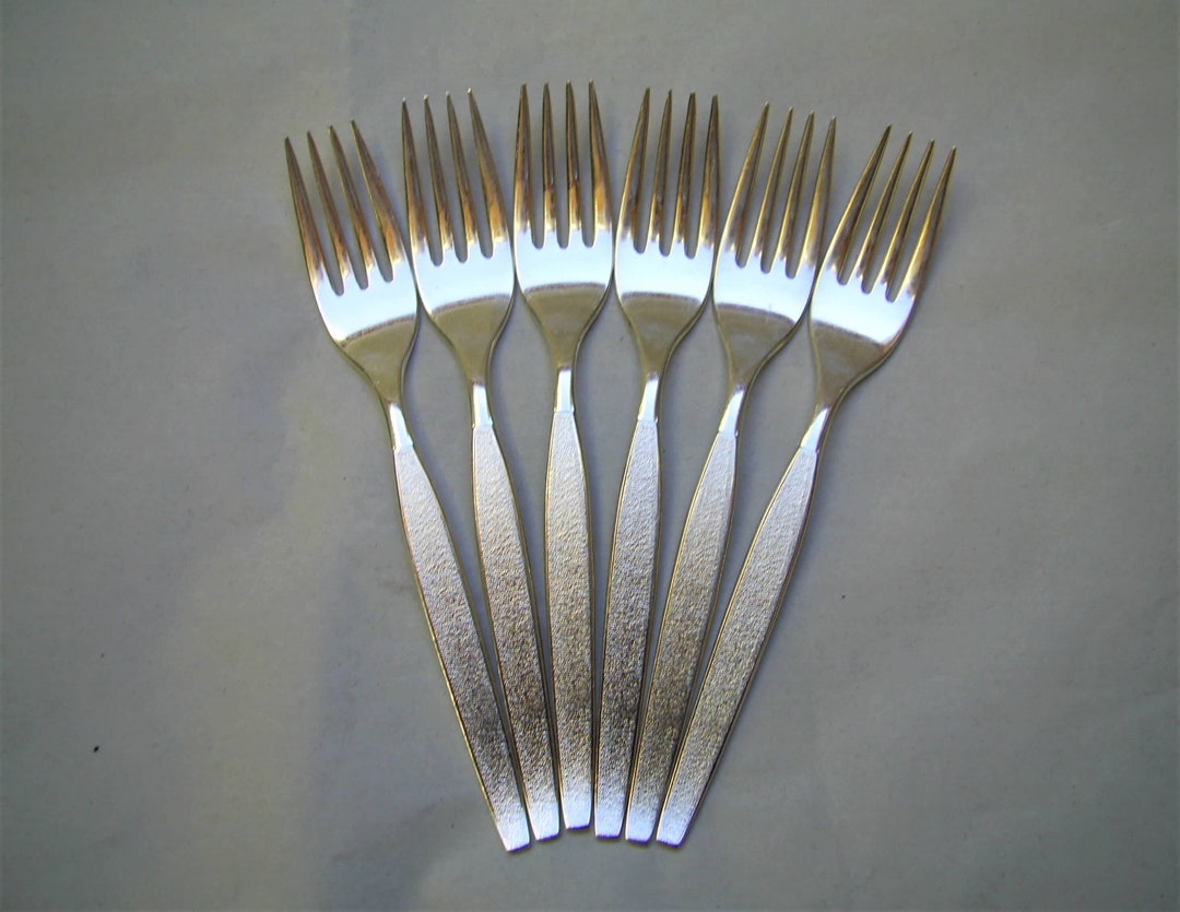 Vintage Set 6 ONEIDA Silver Plated CAKE FORKS Circa 1970's - Etsy