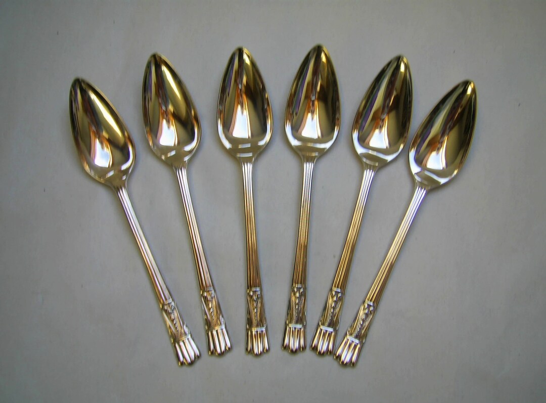 Vintage Set 6 Yeoman Silver Plate GRAPEFRUIT SPOONS Circa 1950 - Etsy