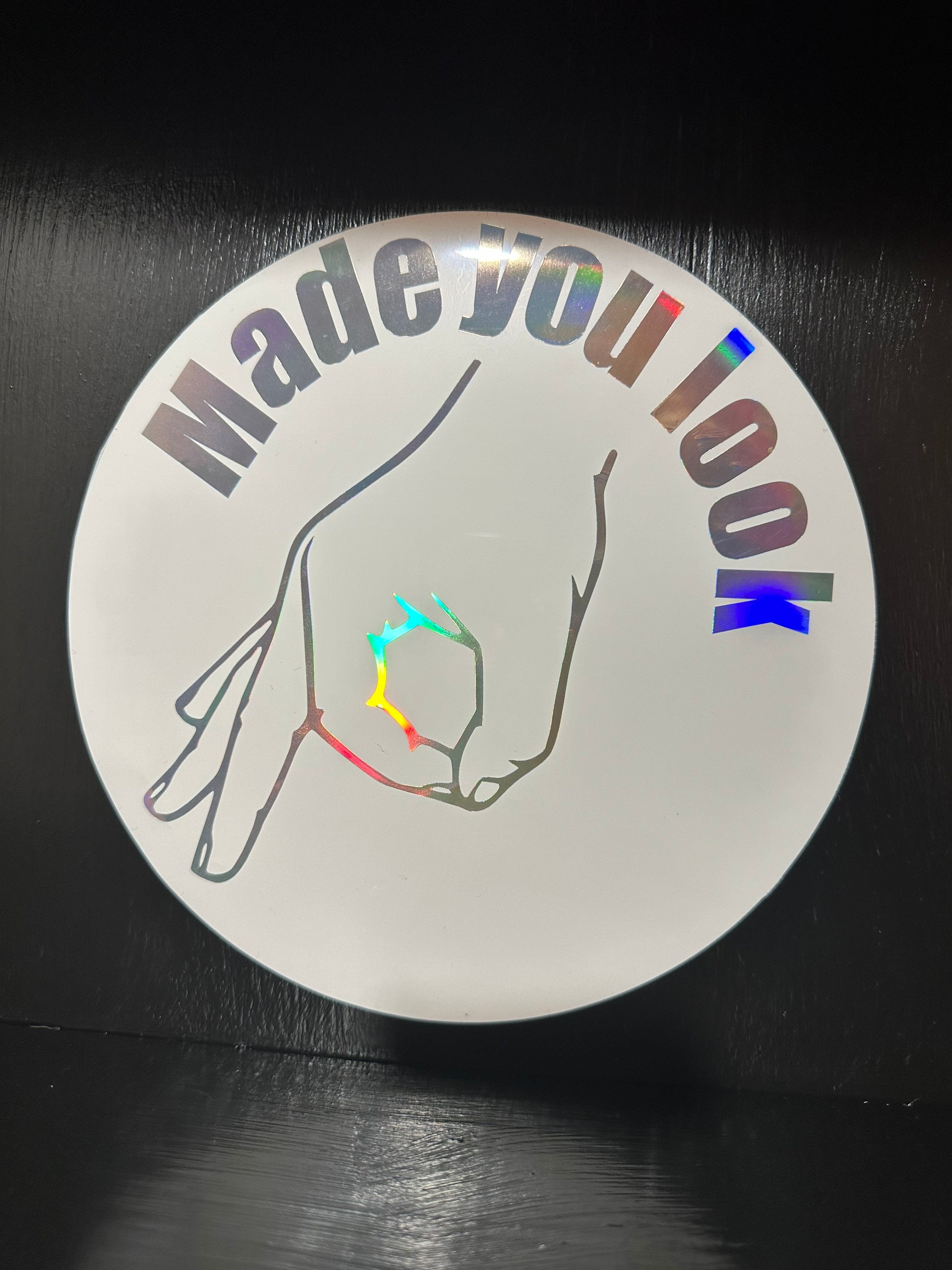 Made You Look Sticker - Etsy
