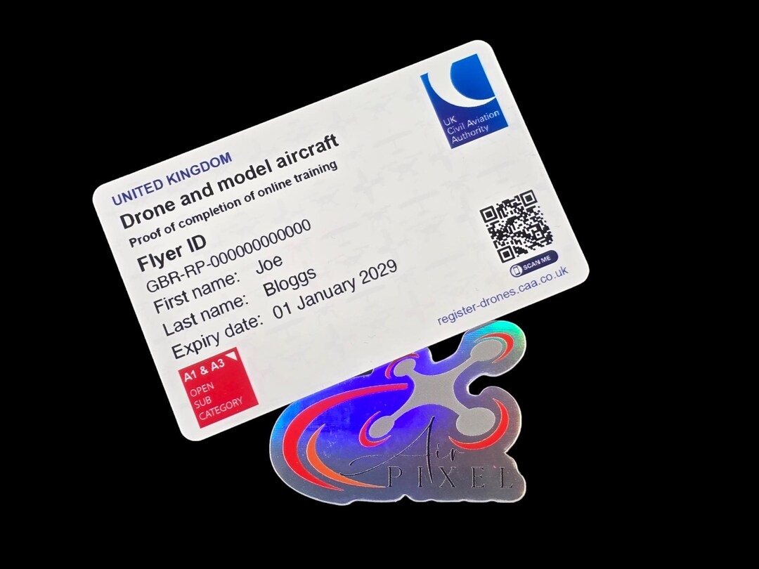 A1/A3 Drone and Model Aircraft ID Card - Etsy UK