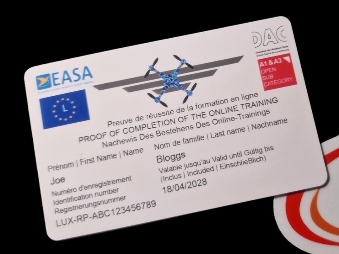 EASA Drone Certification ID Card - Etsy UK