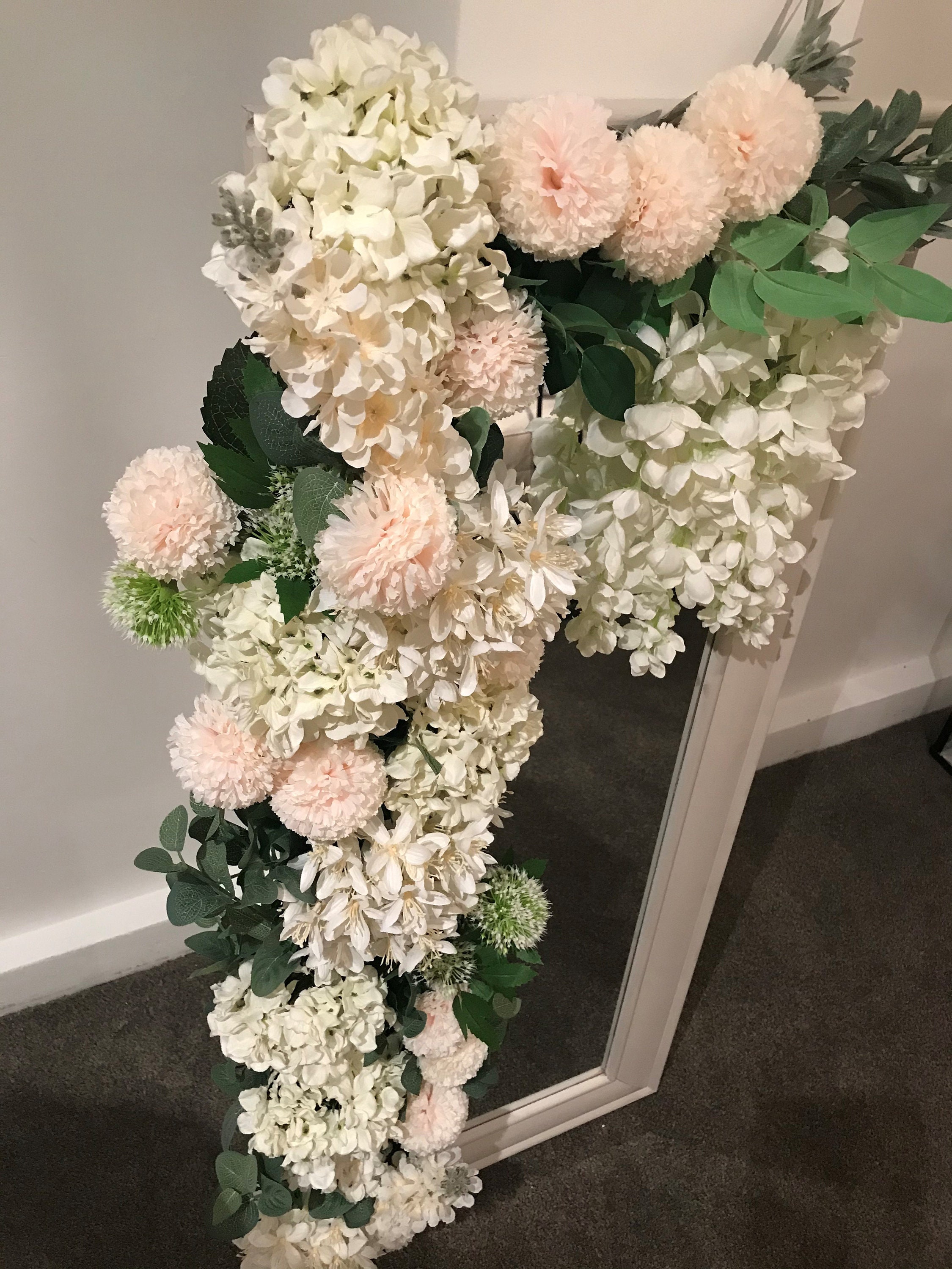 Handmade Flower Mirror, Floral Bespoke Mirror - Etsy UK