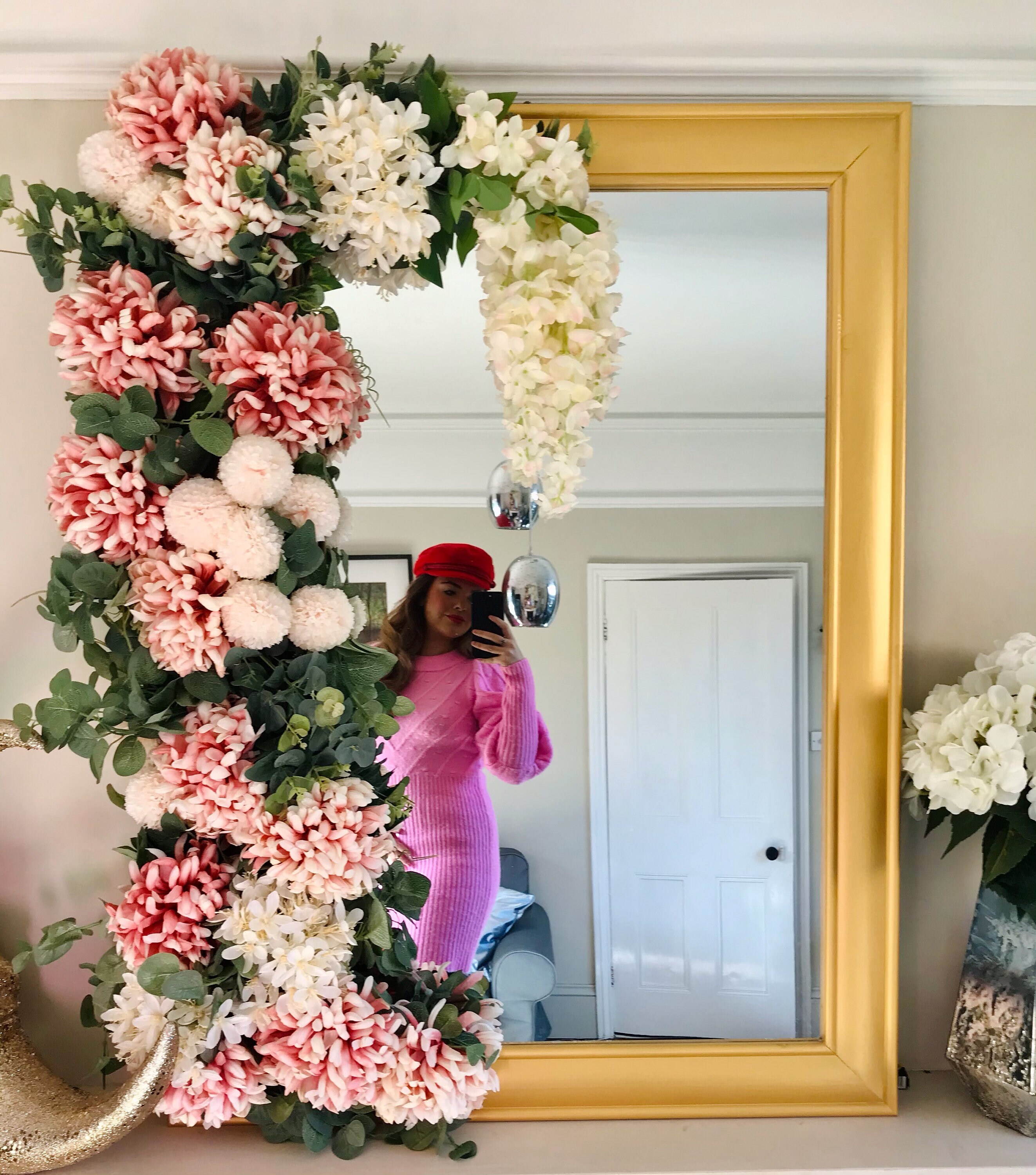 Handmade Flower Mirror, Floral Bespoke Mirror - Etsy UK