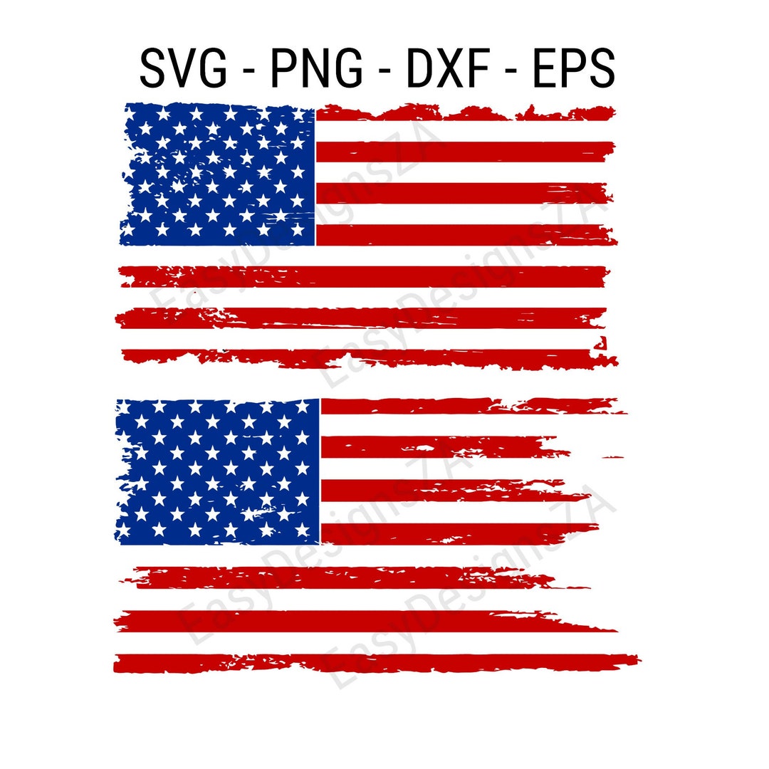 Distressed American Flag Svg, Stars and Stripes Flag Svg, Distressed ...