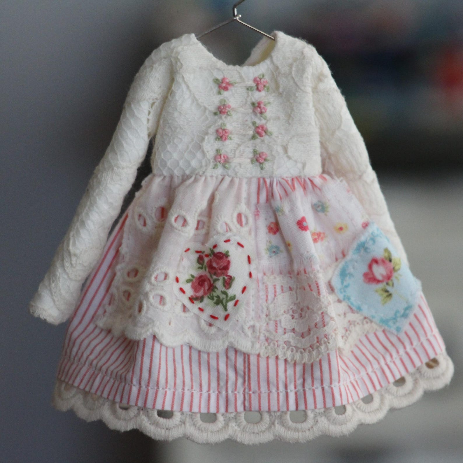 Patchy Dress for Blythe, Blythe Dress, Blythe Clothes, Top Lace Blythe ...