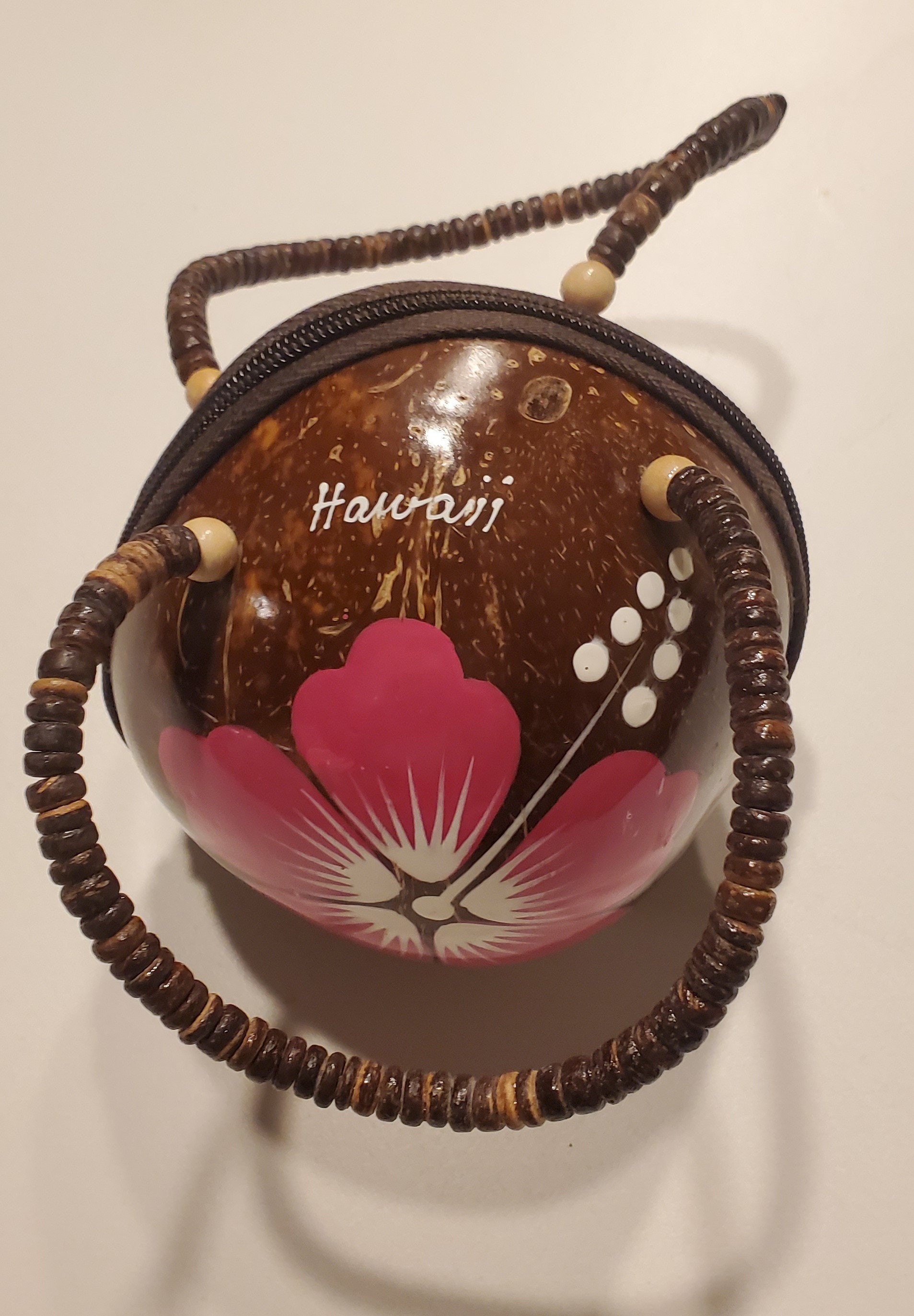 Cute Handmade Coconut Shell Purse Hawaii Aloha, Unique Style, One of a ...