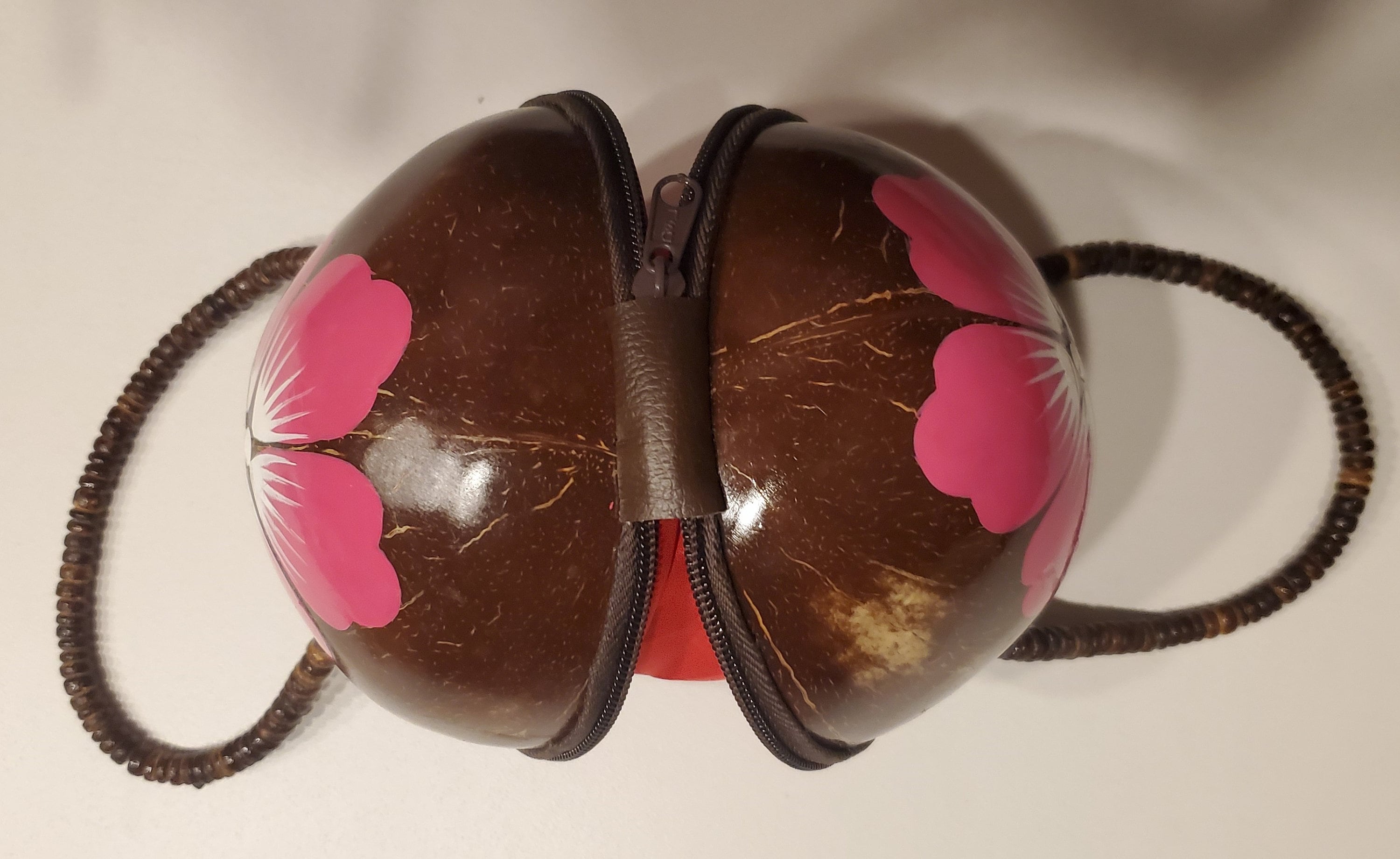 Cute Handmade Coconut Shell Purse Hawaii Aloha, Unique Style, One of a ...