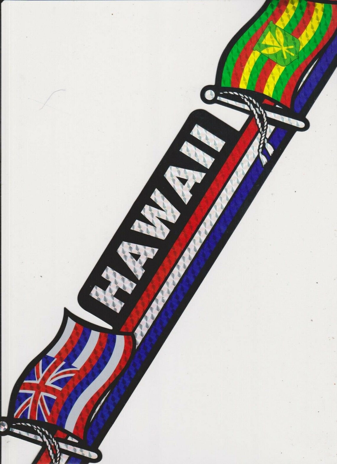 Hawaii State Flag and Hawaii Native Flag Bumper Vinyl Decal Stickers - Etsy