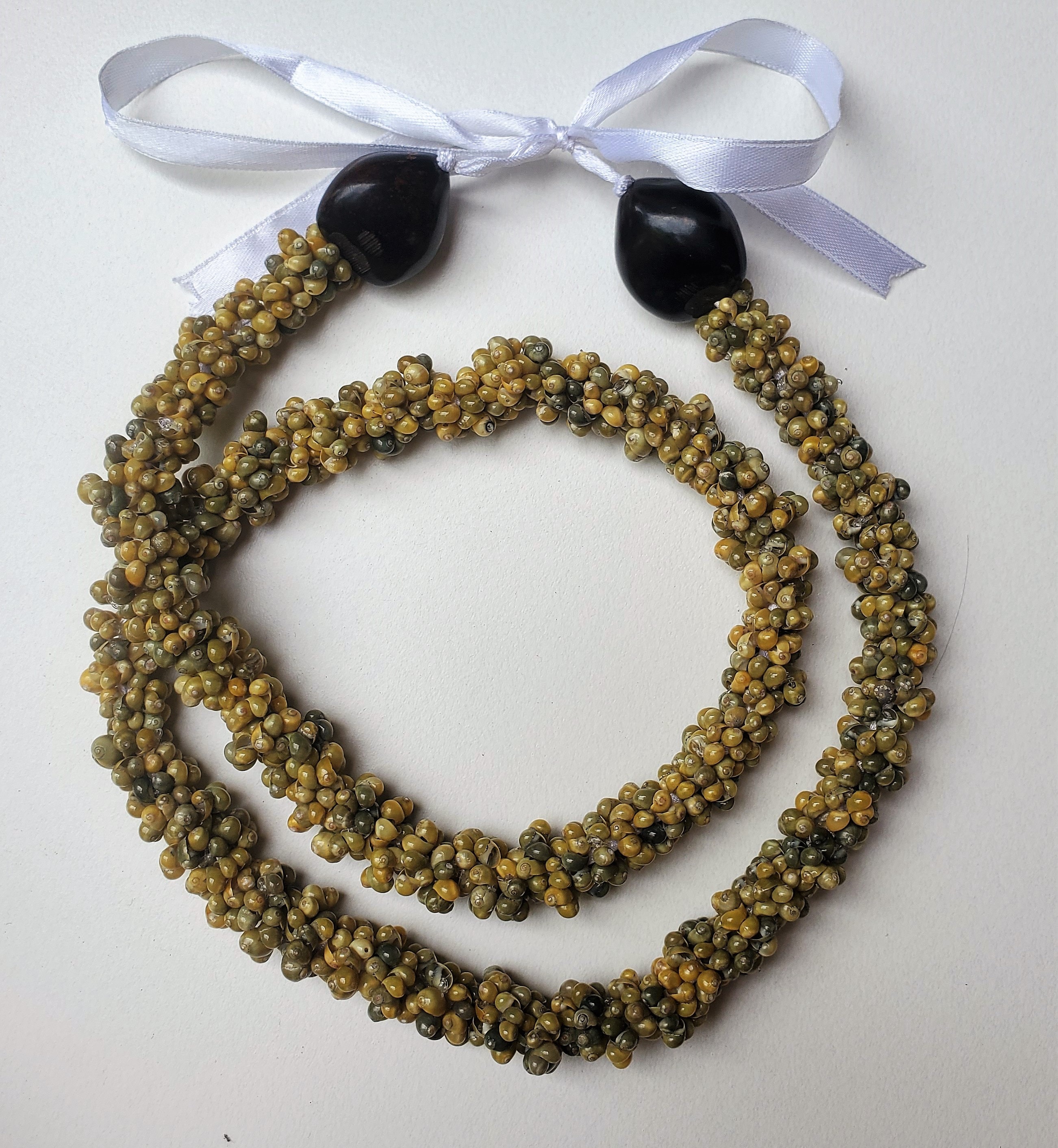 Hawaii Wedding Mongo Shells With Kukui Nut Lei Necklace - Etsy