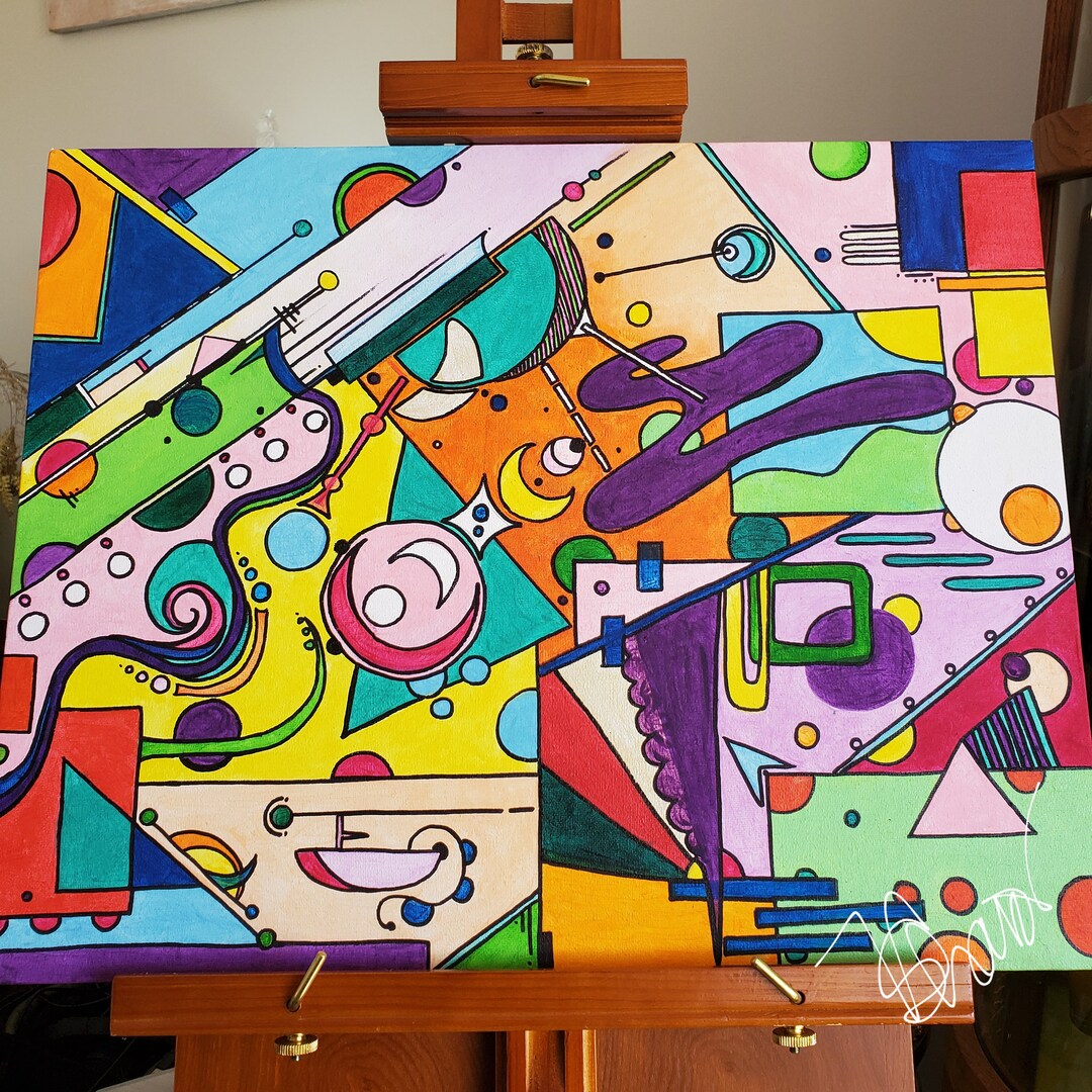 Original Abstract Acrylic Painting - Array 2 - 2022 - Etsy