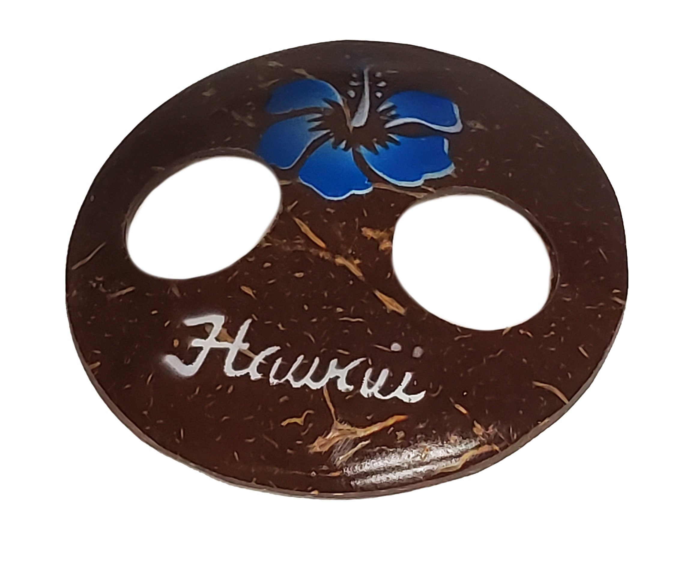 Cute Round Coconut Shell Floral Belt and Scarf Sarong 2-hole Buckle ...