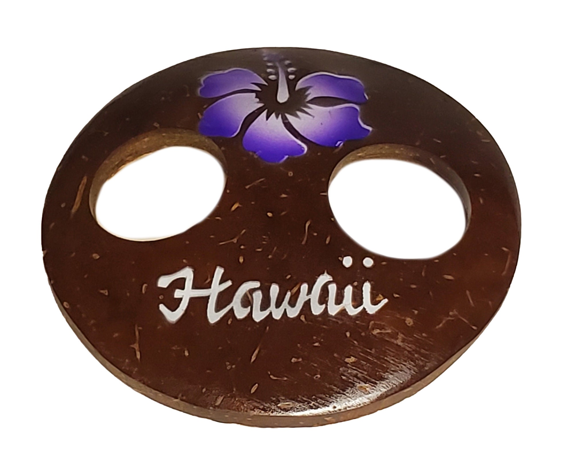 Cute Round Coconut Shell Floral Belt and Scarf Sarong 2-hole Buckle ...