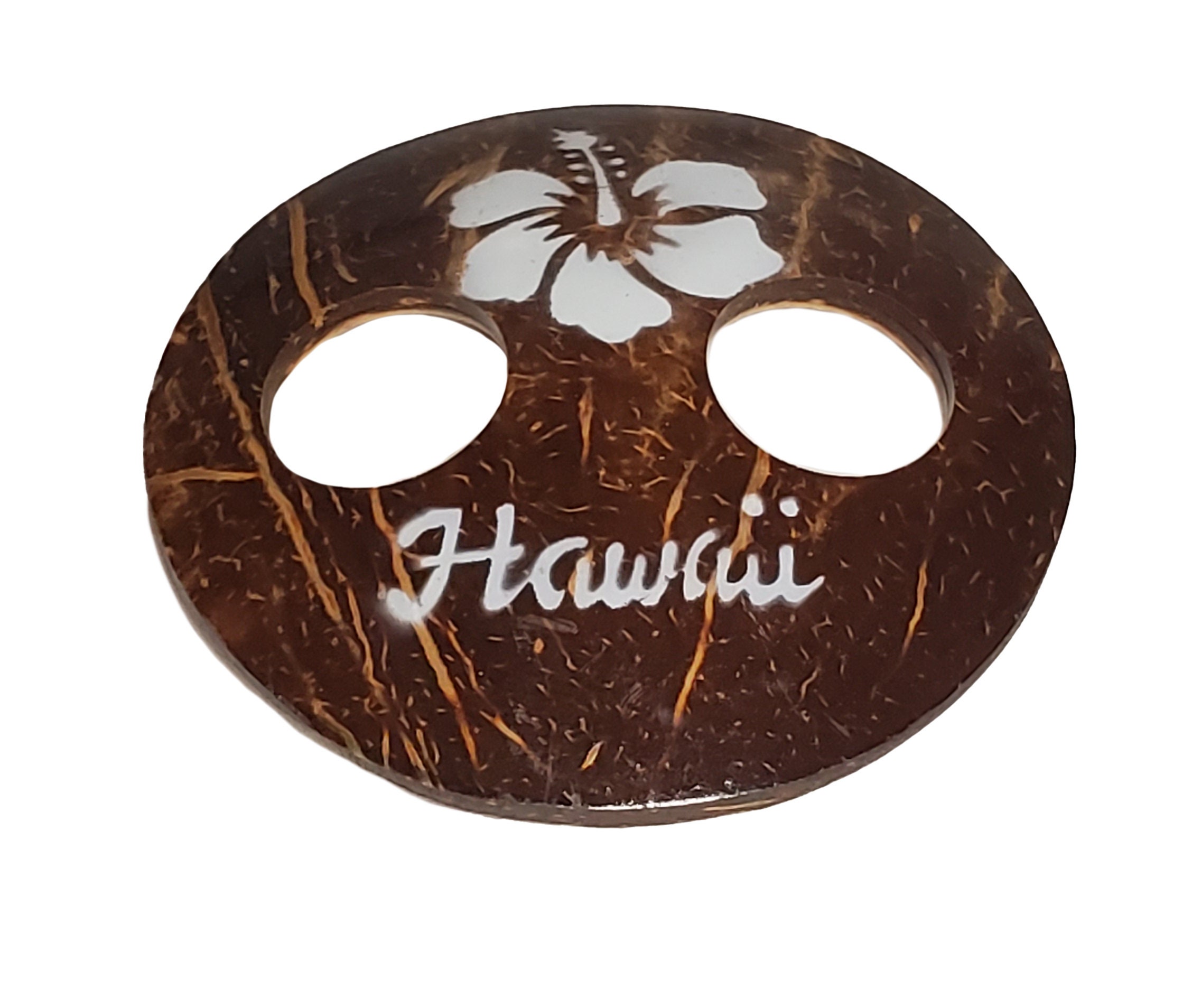 Cute Round Coconut Shell Floral Belt and Scarf Sarong 2-hole Buckle ...