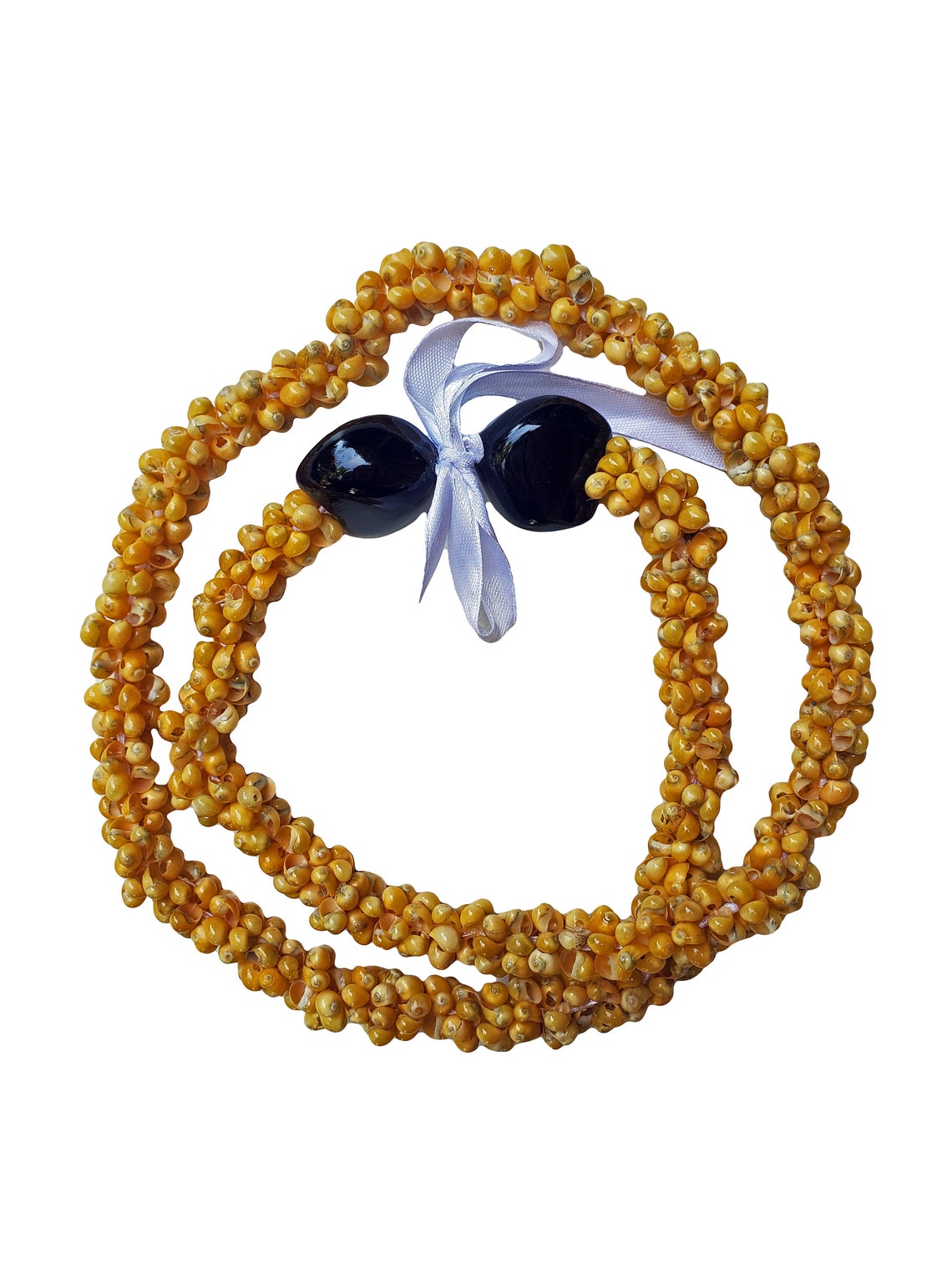 Hawaii Wedding Mongo Shells With Kukui Nut Lei Necklace - Etsy