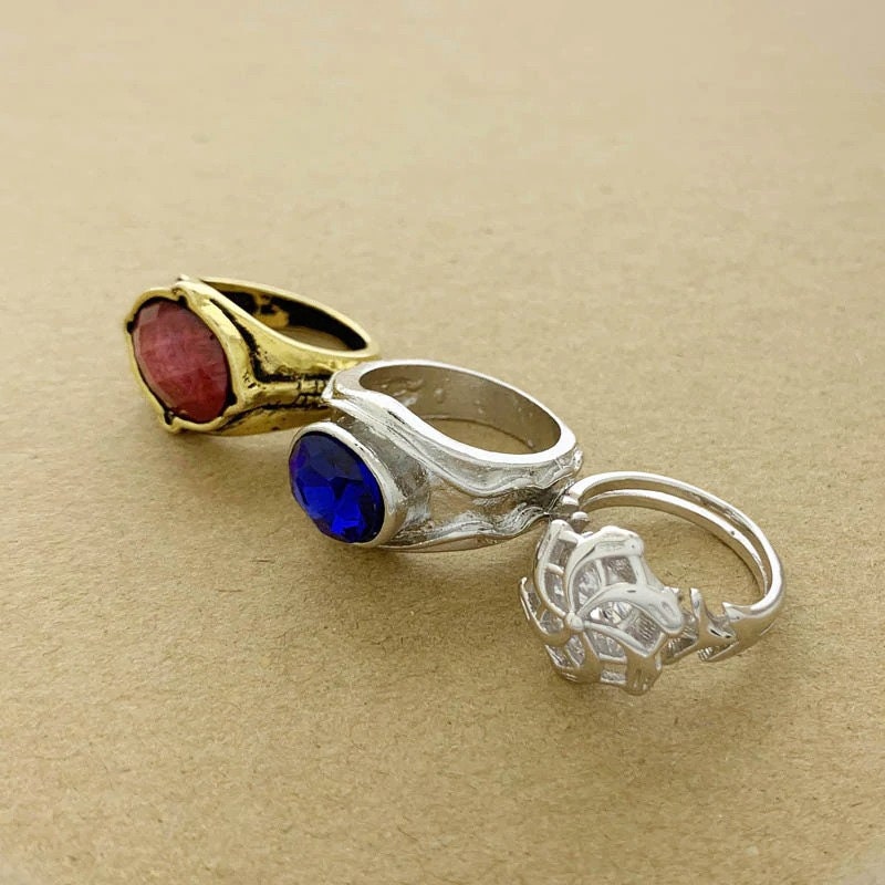 Three Great Elvish Rings Nenya Narya Vilya Rings Great - Etsy Australia