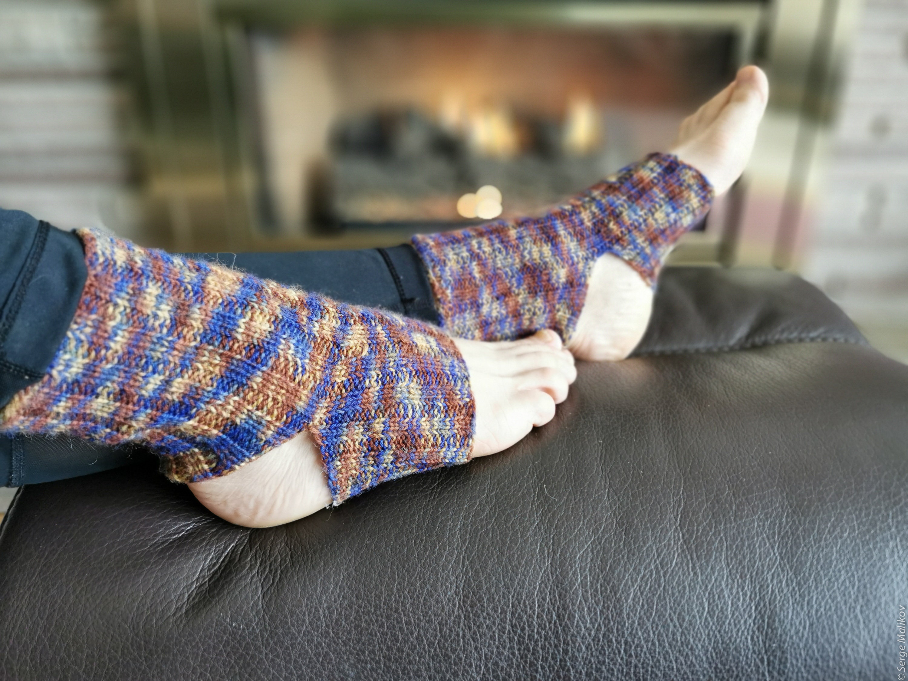 NAMASTE SOCKS Simple Yoga Socks Natural Hand-knit Handmade - Etsy UK