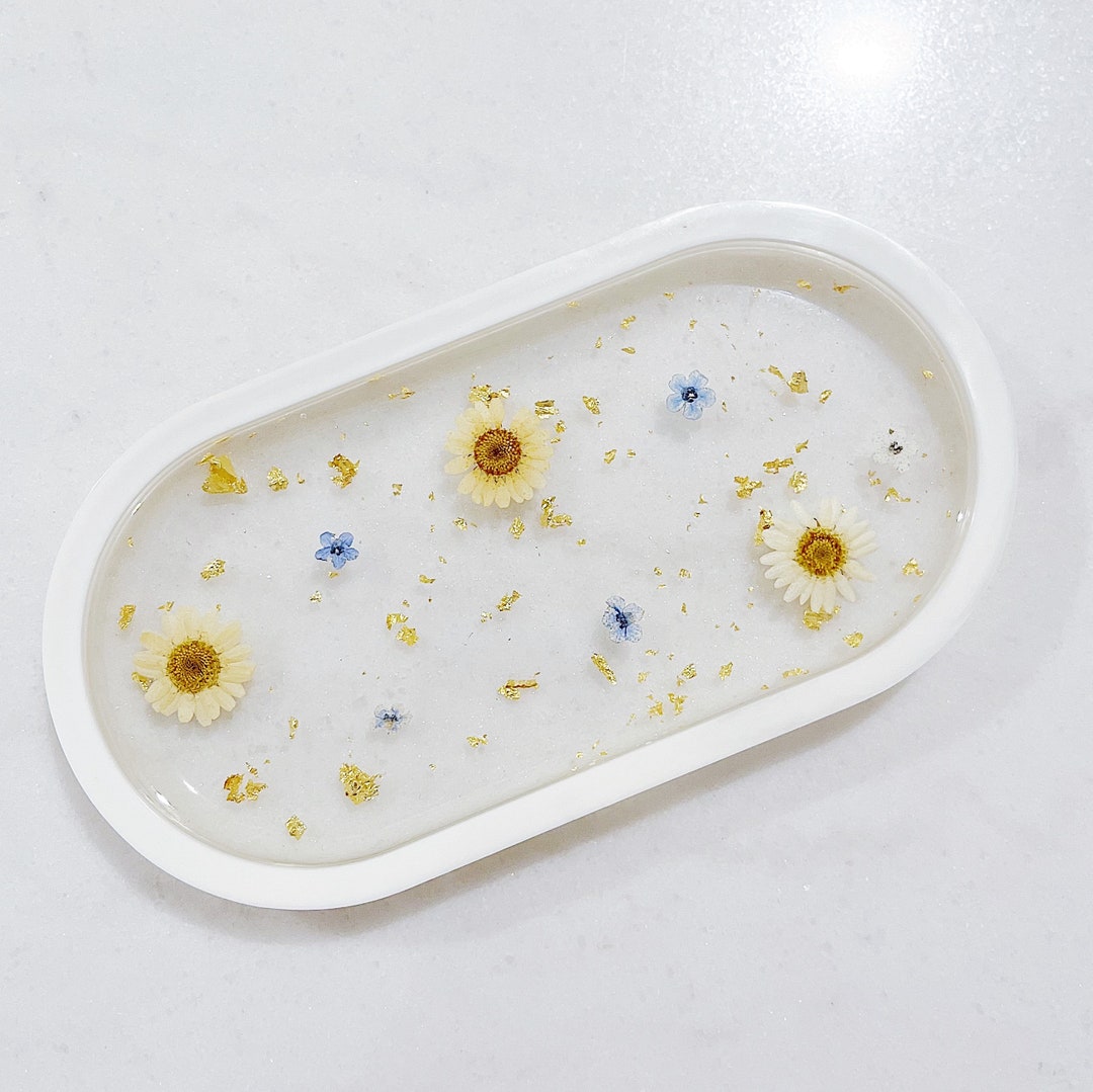 Pressed Floral Pill Trinket Dish - Etsy