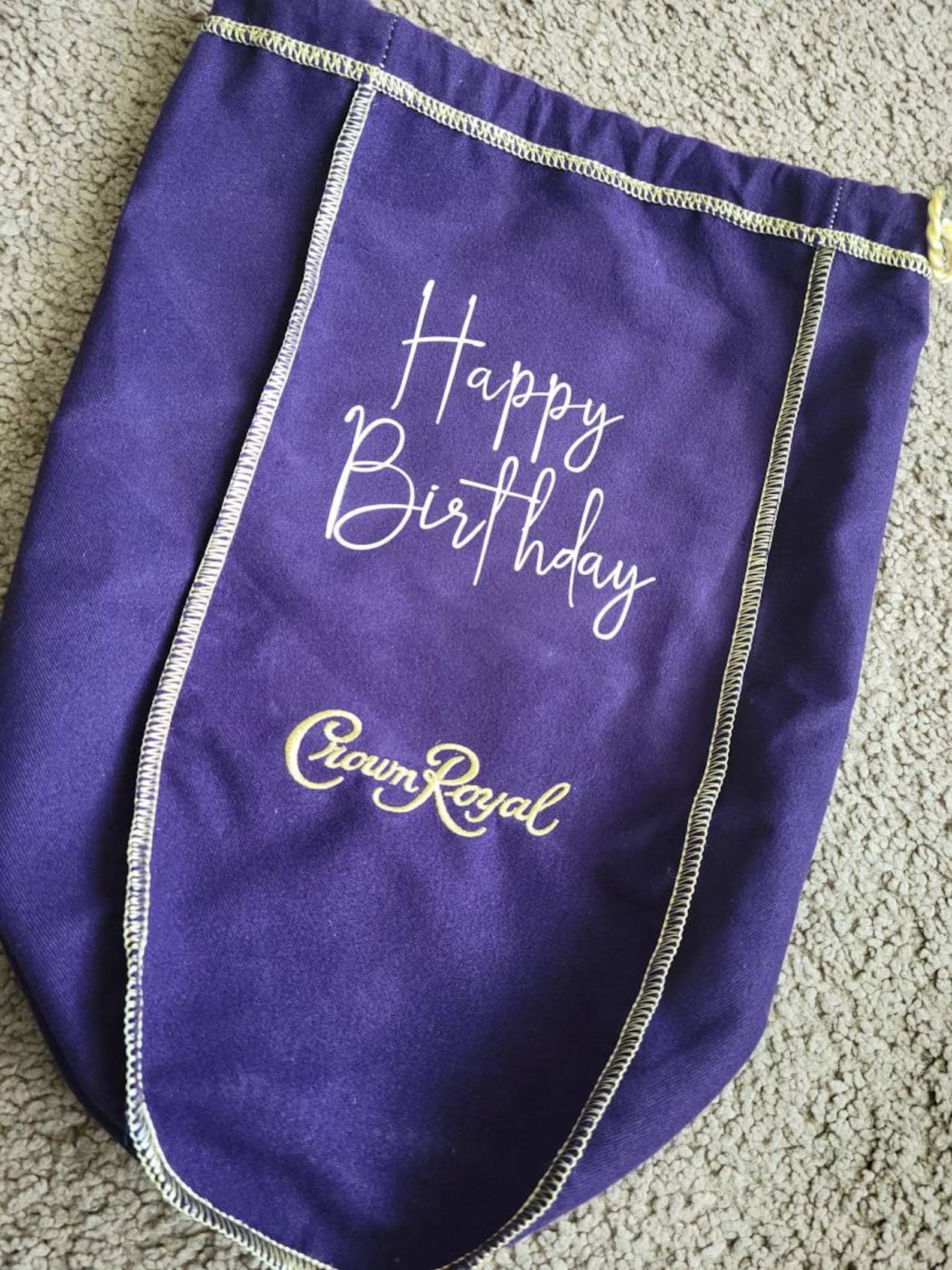 Happy Birthday 1.75ml Crown Royal Bag - Etsy