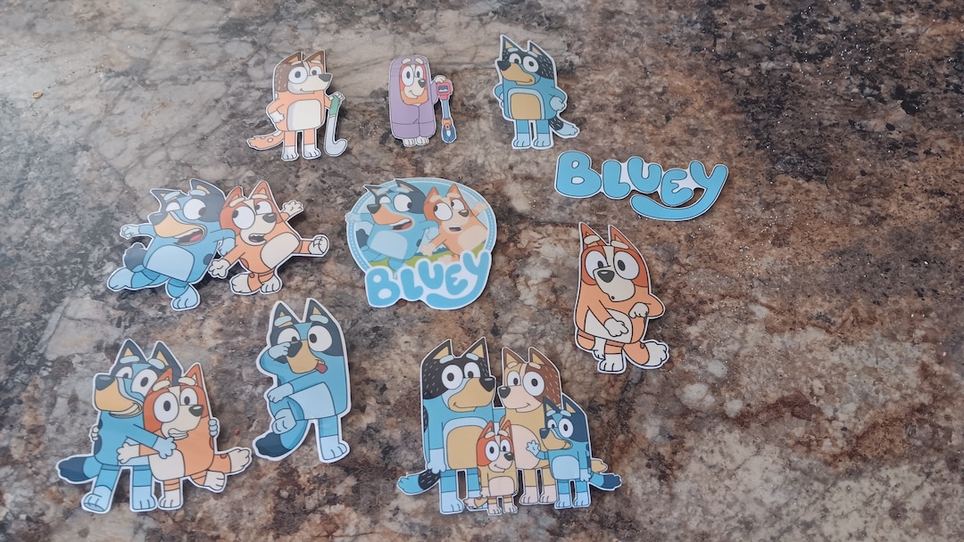 Bluey and Bingo Waterproof Decals/stickers - Etsy