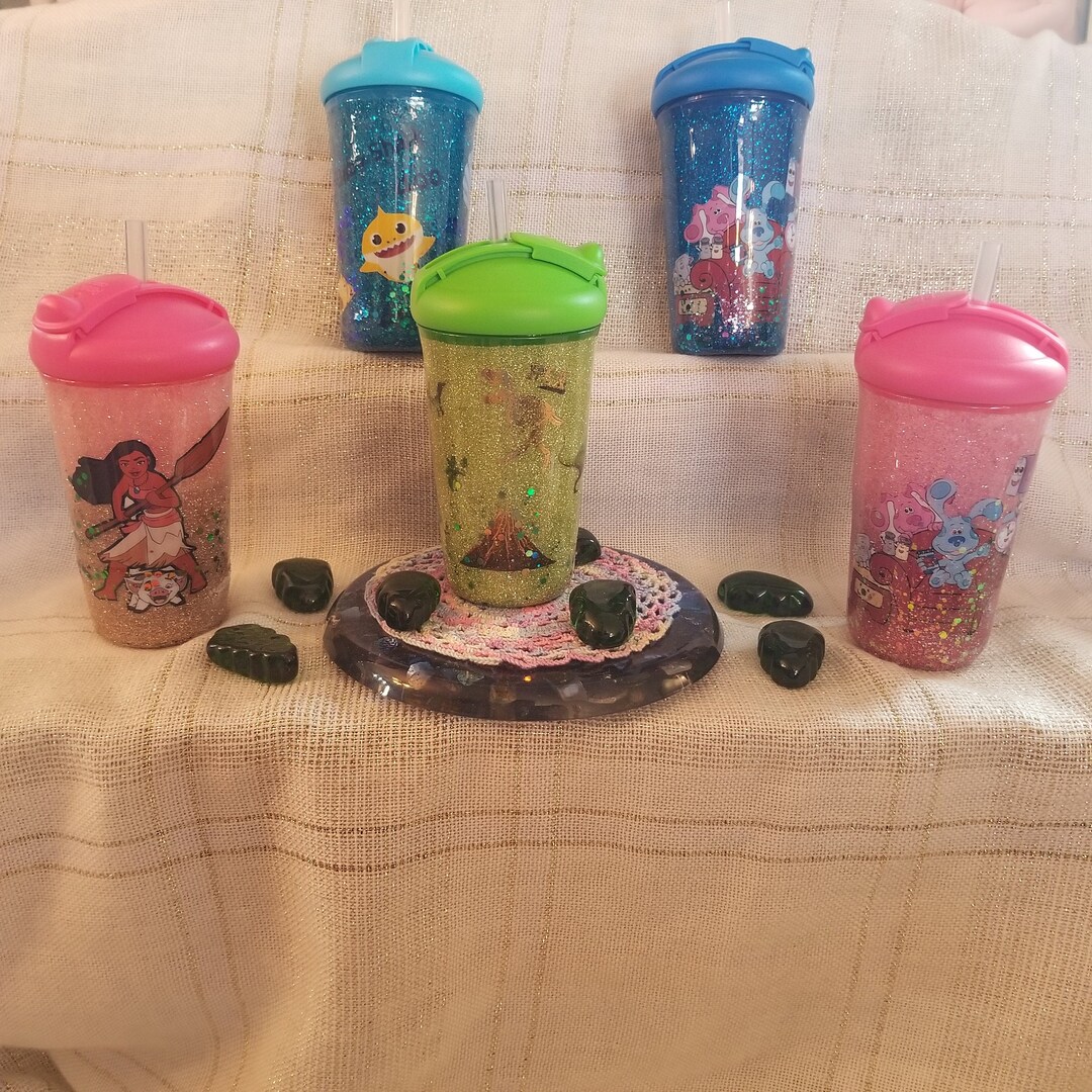 Children's Reusable Cups With Pop up Straw - Etsy