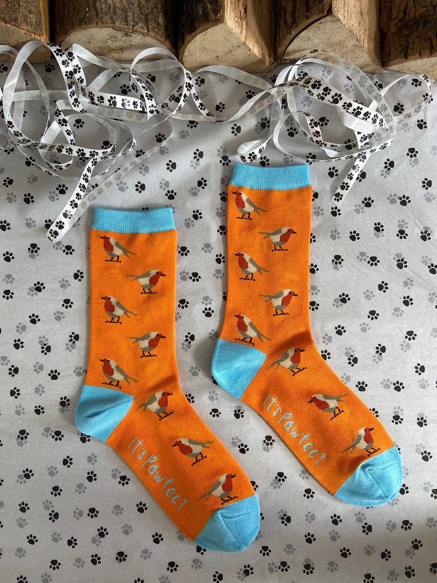 Robin Bird Socks Women's Bamboo Socks Bird Watcher - Etsy UK