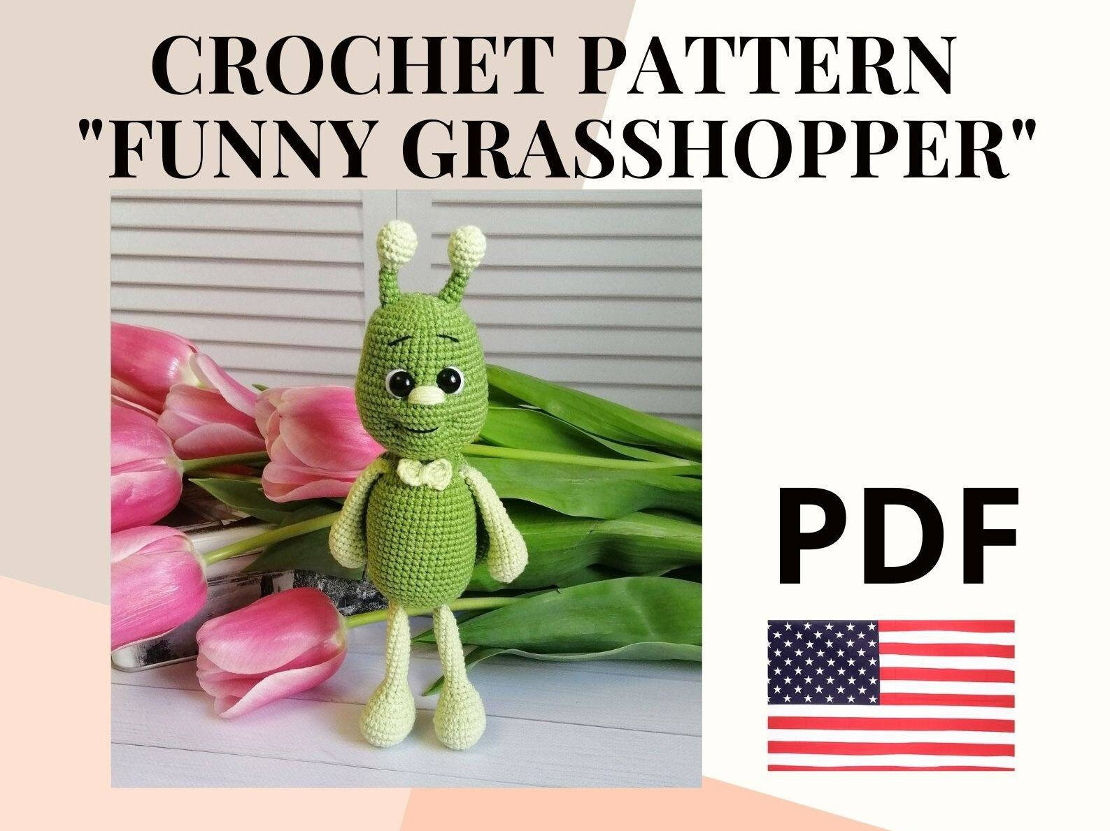 Amigurumi Grasshopper / Pattern Crochet Grasshopper / Crochet - Etsy