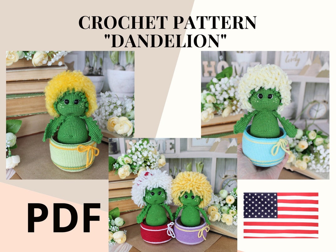 Amigurumi Pattern Doll Dandelion / Crochet Pattern Dandelion / Pdf ...