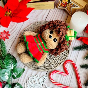 Amigurumi Pattern Crochet Christmas Hedgehogs / Crochet Pattern Funny ...
