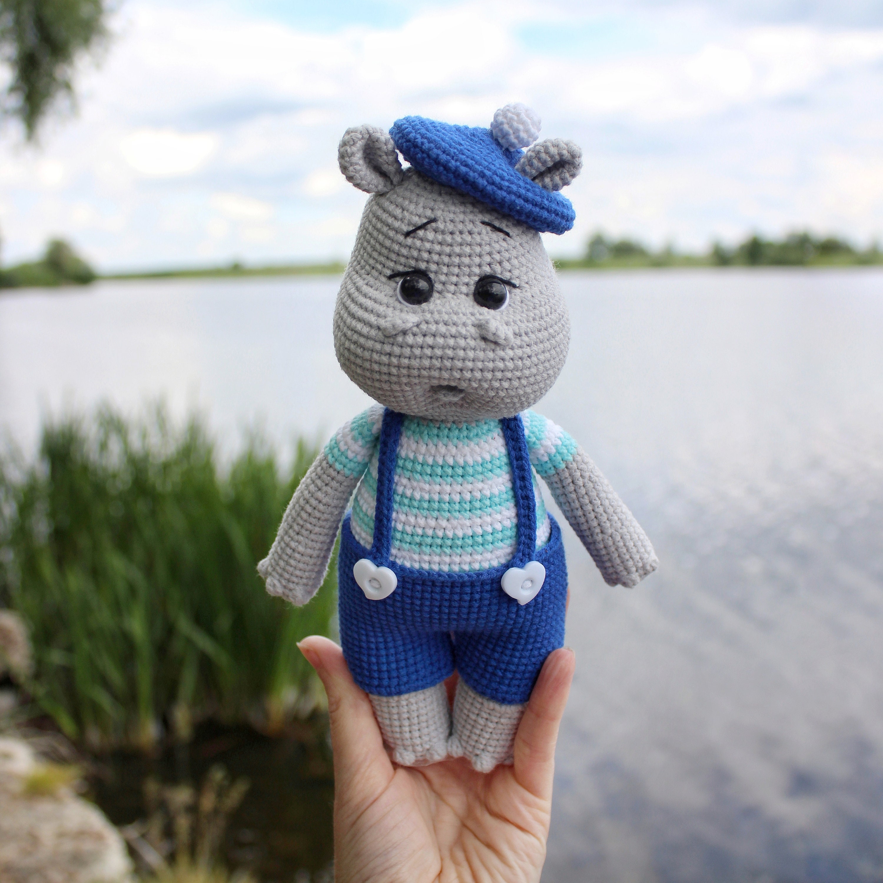 Crochet Pattern Toy Hippo / Amigurumi Pattern Crochet Hippo / | Etsy