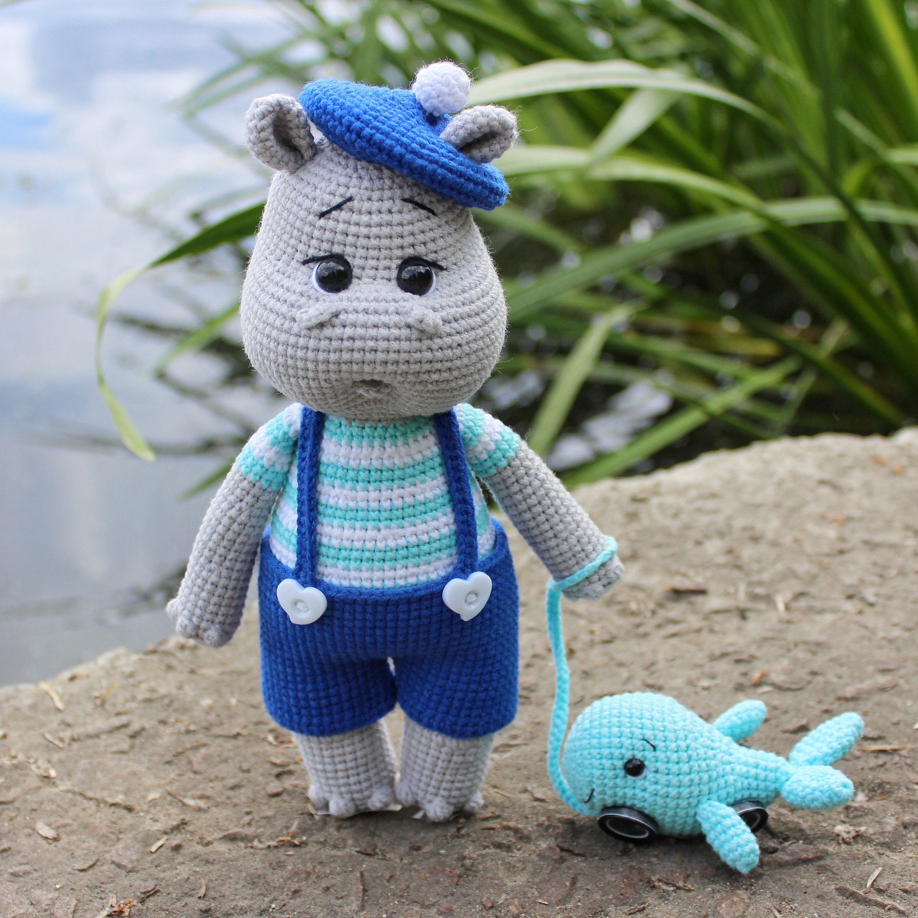 Crochet Pattern Toy Hippo / Amigurumi Pattern Crochet Hippo / | Etsy